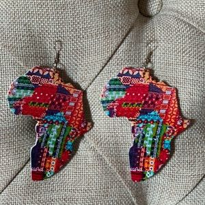 Handcrafted | Jewelry | Handmade Authentic African Map Earrings | Poshmark